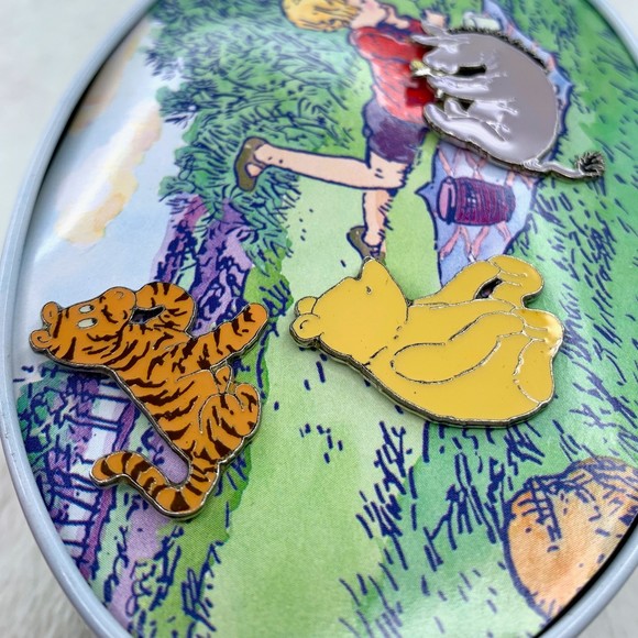 Disney | Jewelry | Disney Classic Winnie The Pooh Enamel Lapel Pin Set ...